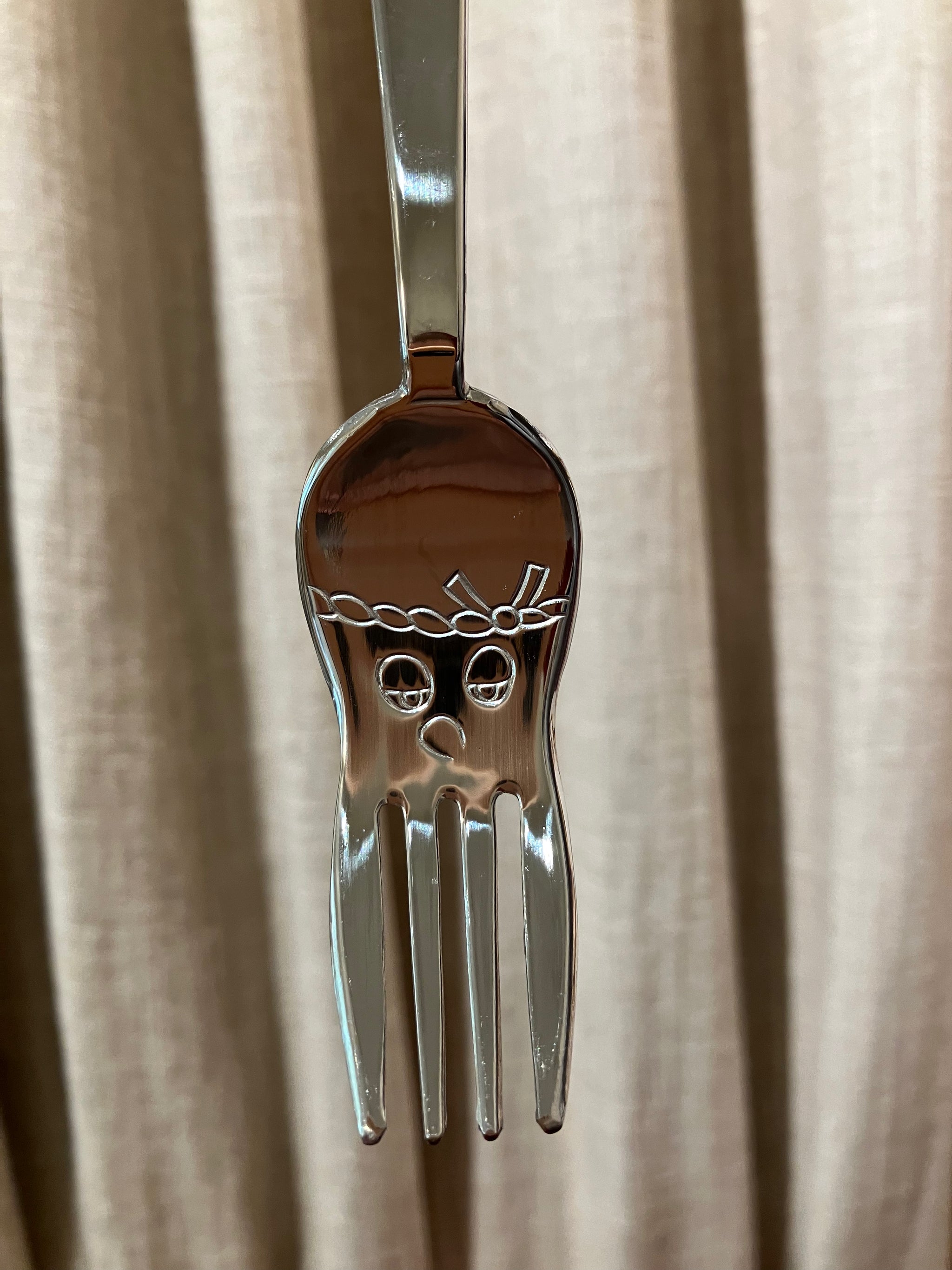 Octopus fork in steel